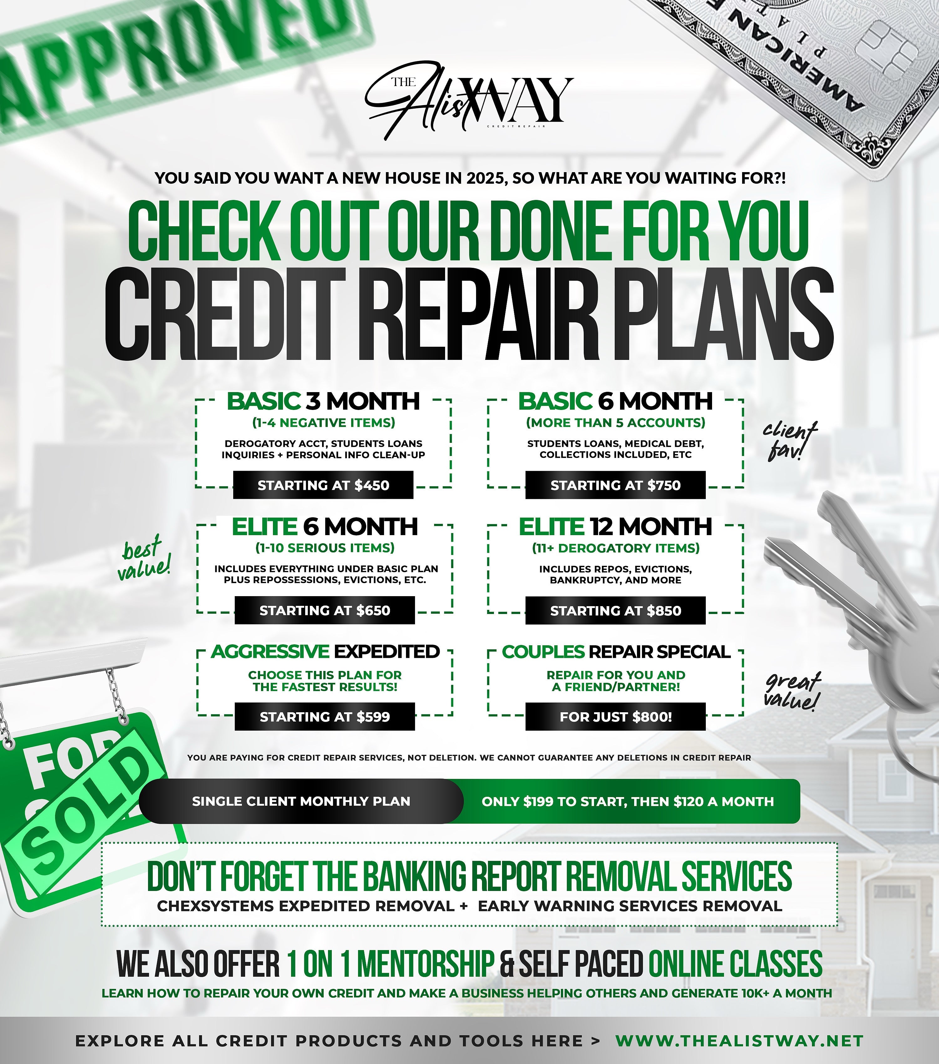PAY IN FULL CREDIT PLANS – The Alist Way